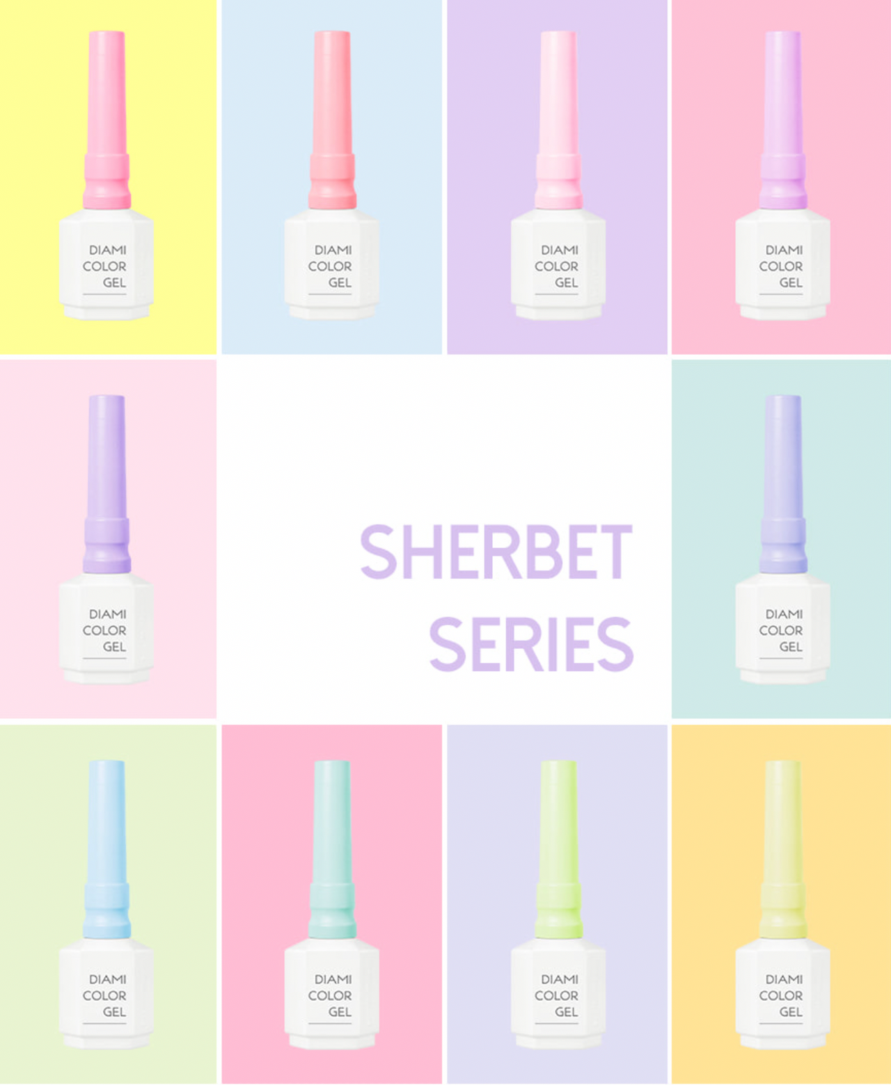 DIAMI Fresh 1.0 Sherbet 10pc collection - HEMA FREE – Luna Beauty Store ...