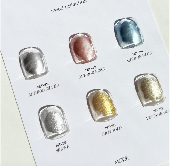 MORE GEL Art liquid tint ink - METAL COLLECTION – Luna Beauty Store ...