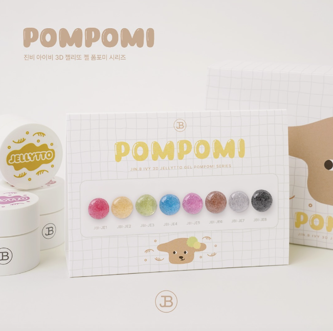 JIN.B Jellytto Pompomi 8pc collection - Velvet 3D embo gel – Luna ...